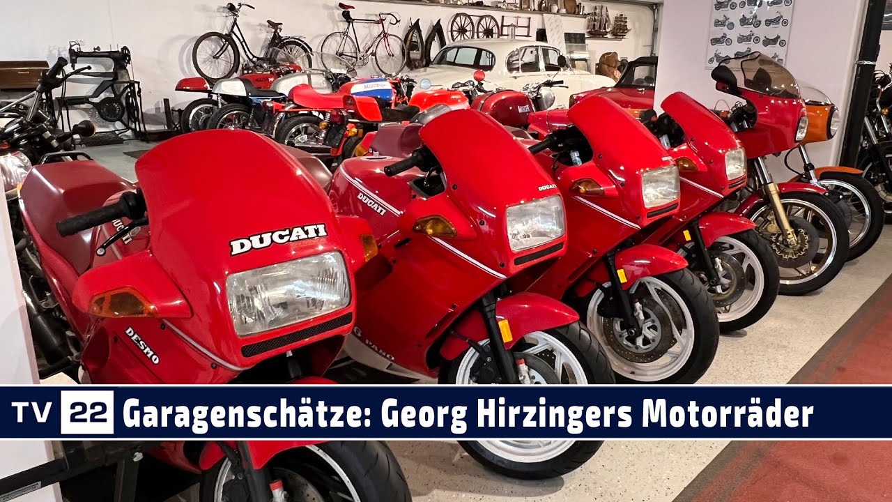 Garagenschätze: Georg Hirzingers seltene selbst-restaurierte Motorräder ...