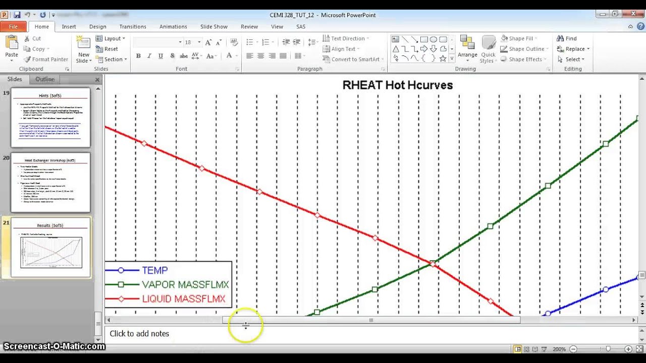 Tutorial 12 Drawing the Hot Curves Graph of the Heat Exchanger by Neil ...