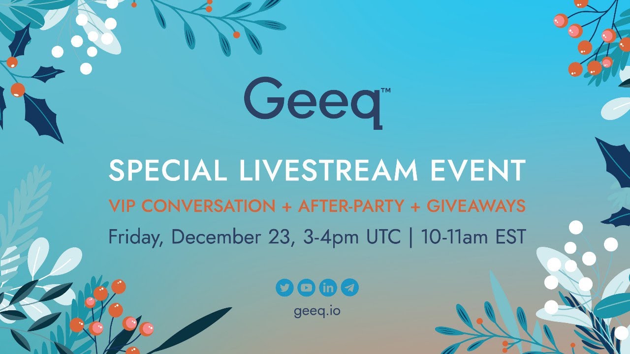 Geeq - Special Livestream Event - YouTube