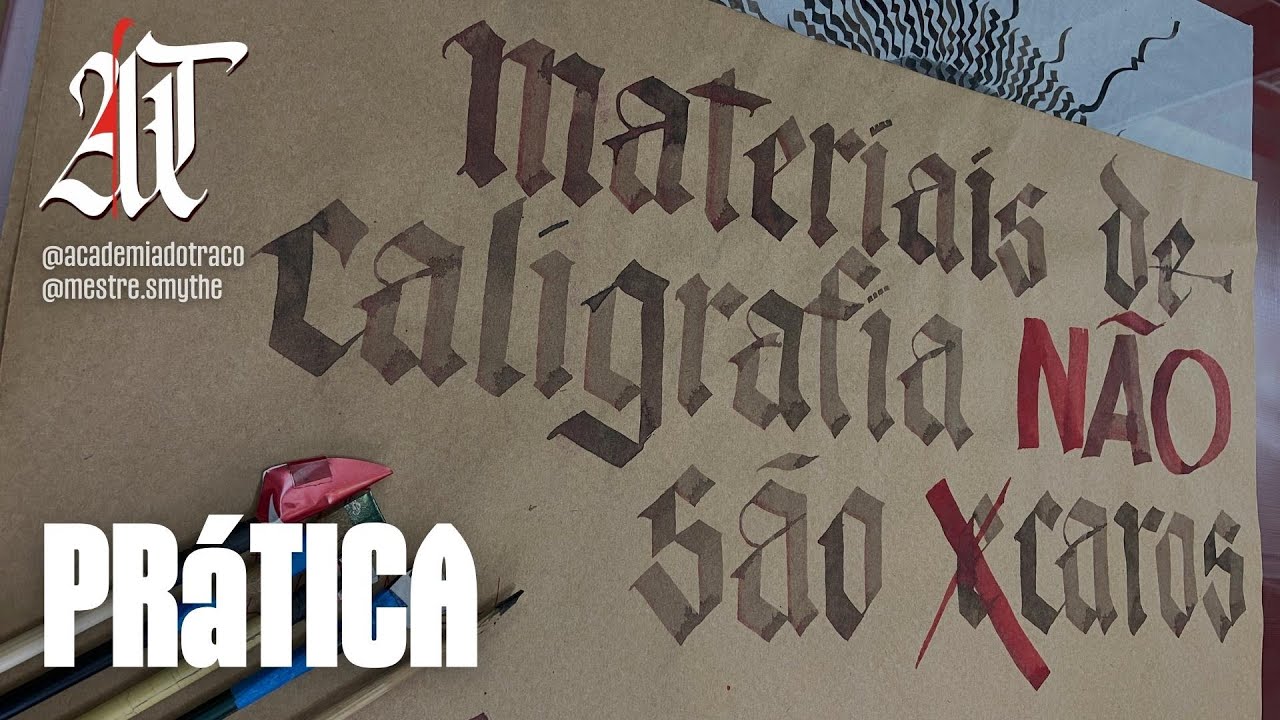 Gótica Textura Quadrata – prática caligráfica - YouTube