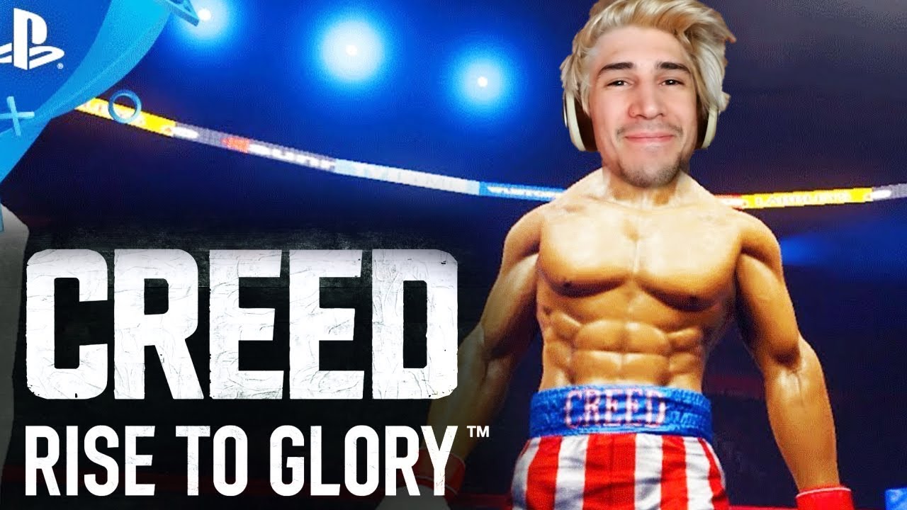 xQc Plays the VR Boxing Game CREED: RISE TO GLORY | with Chat - YouTube