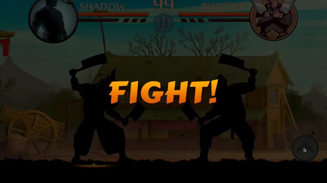 Using Butchers knifes to defeat butcher (Shadow Fight 2) - YouTube