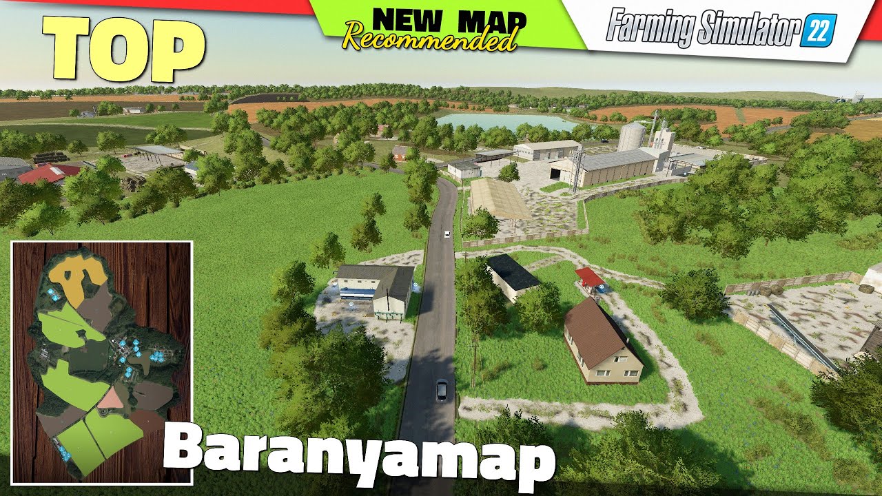FS22 ★ NEW MAP "Baranyamap" - Farming Simulator 22 New Map Review 2K60 ...