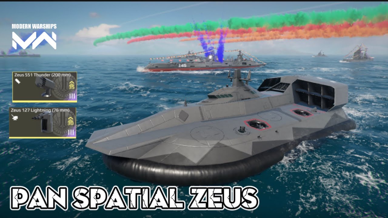 Modern Warships Gameplay | Pan Spatial Zeus | DF 100 Missile - YouTube