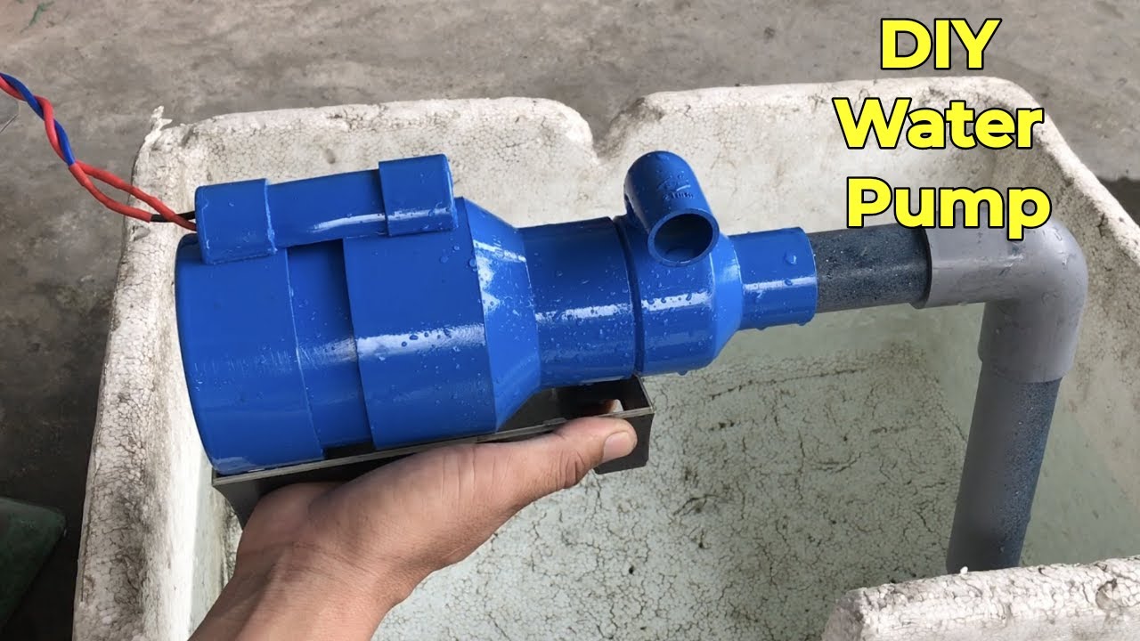 How to Make a Water Pump from PVC and Brushless Motor - YouTube
