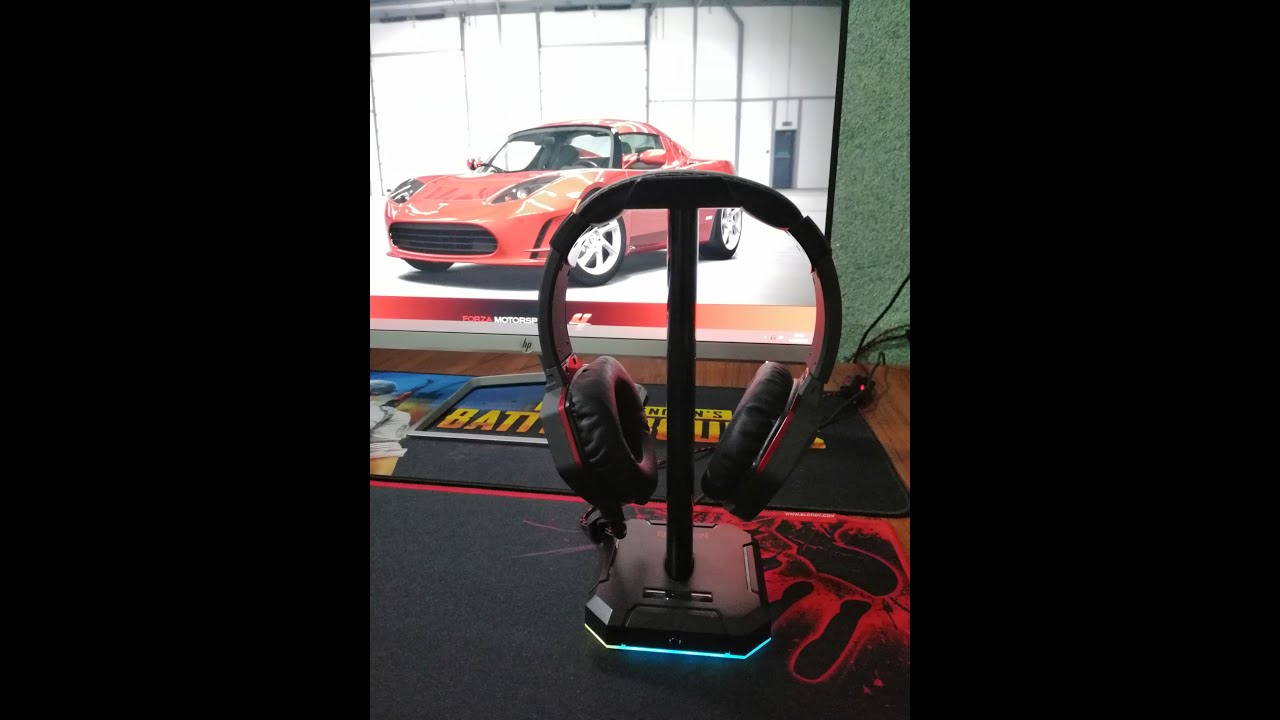Redragon HA300 Scepter Pro Headset Stand RGB Short Review and Unboxing ...