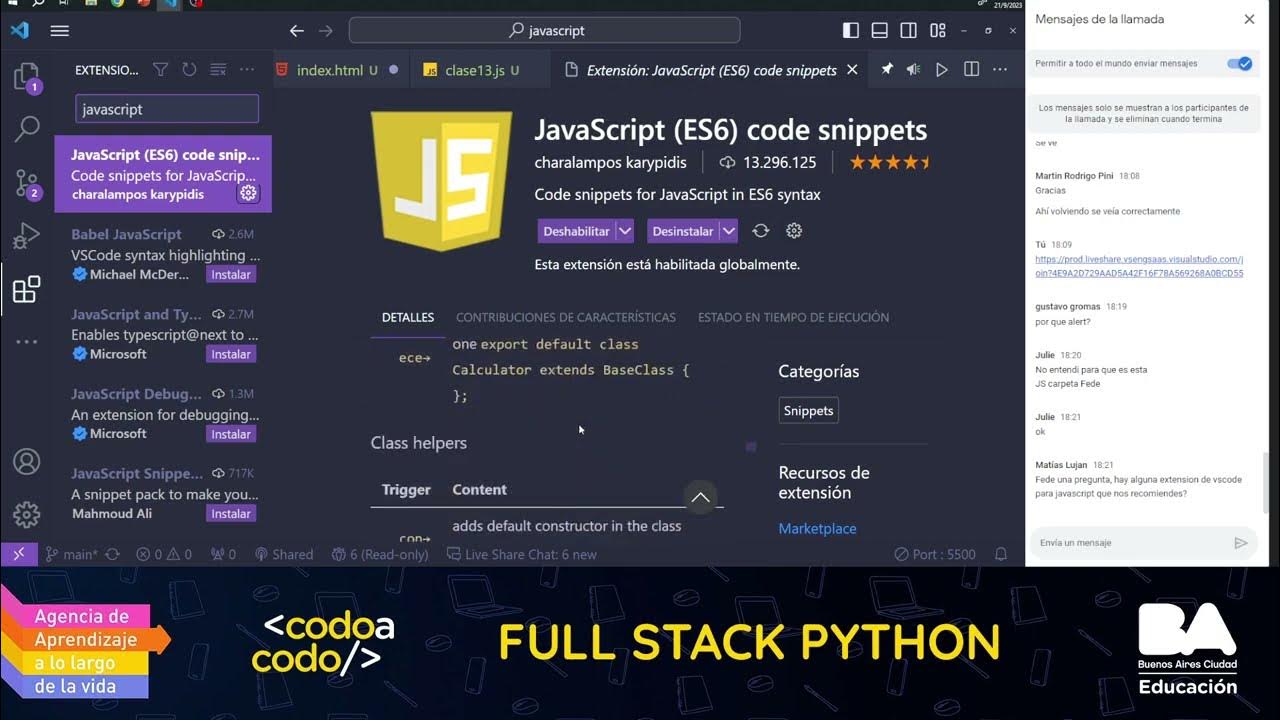 Full Stack con Python - Clase 14 - Codo a Codo - YouTube
