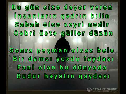 qəmli notlar üzərində yazdığım kiçik bir şeir parçası