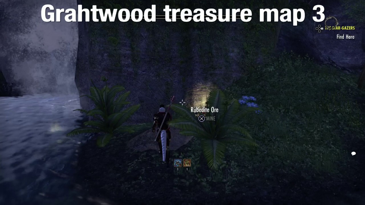 Grahtwood treasure map 3 location - YouTube
