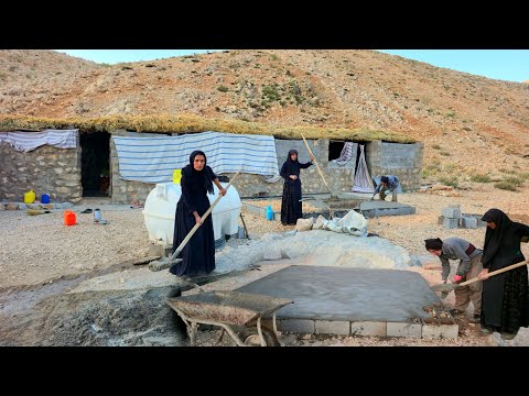 🏔️ Dağlarda İnşa Etmek | İran'da Gerçek Göçebe Yaşamı ve Günlük Hayatta Kalma Mücadelesi 🔥