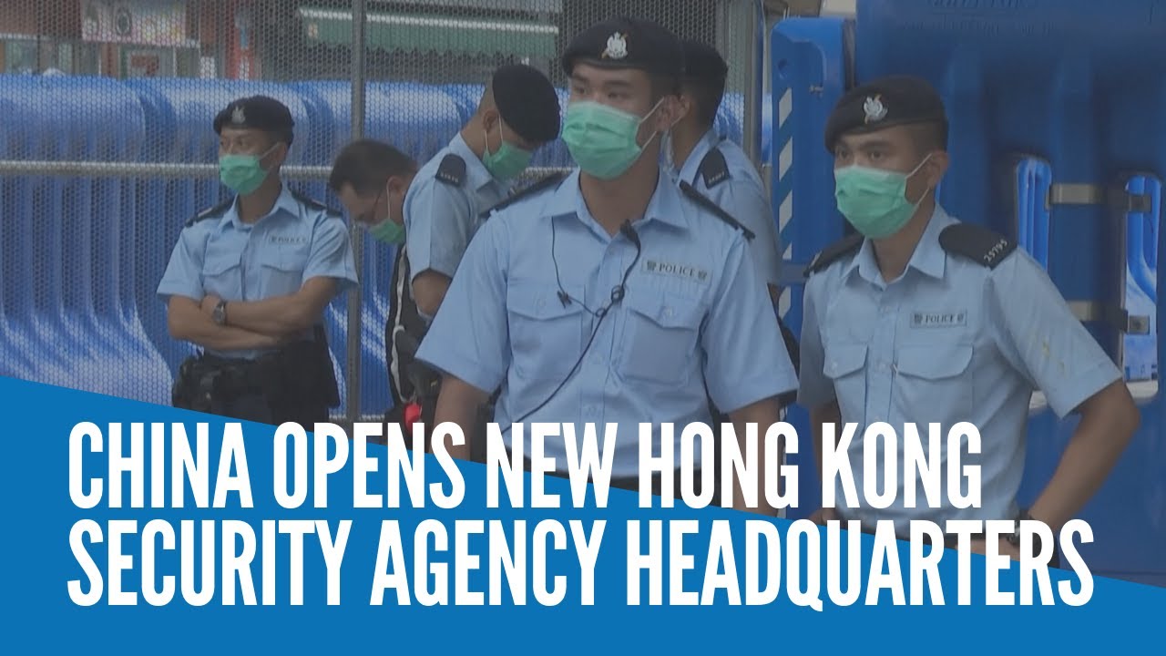 China opens new Hong Kong security agency headquarters - YouTube