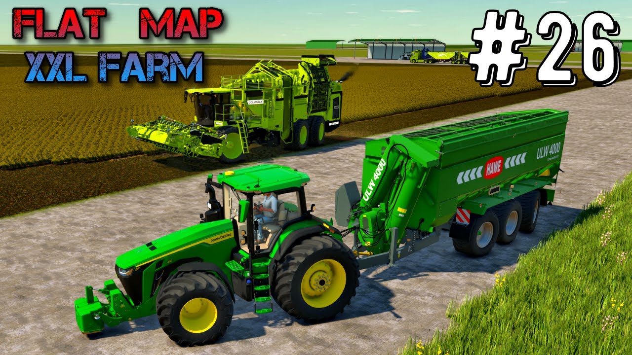 farming Simulator 25 Flat Map (XXL) Timelapse Ep #26 Mega Farm fs25 ...