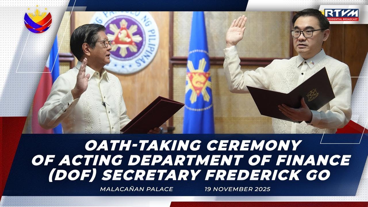 Oath-taking Ceremony of Acting Department of Finance (DOF) Secretary ...