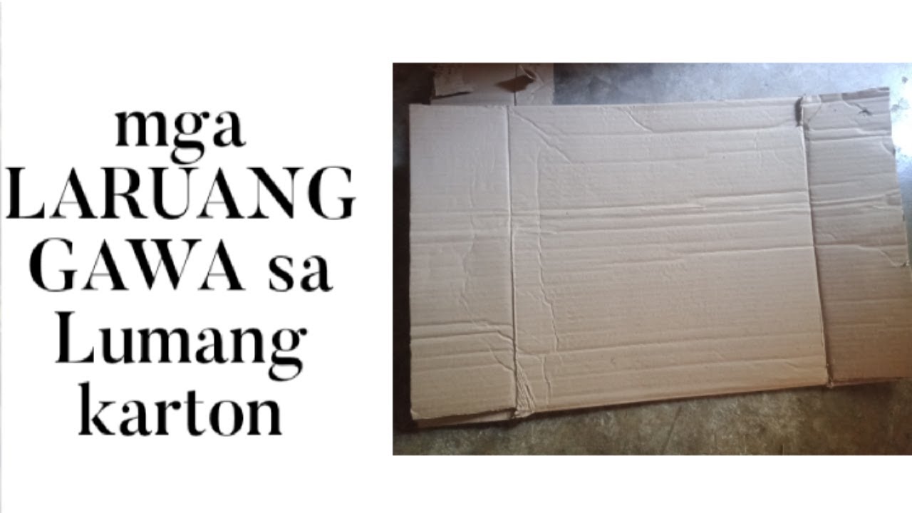 6 LARUANG GAWA SA LUMANG KARTON || 6 CARDBOARD DIY TOYS - YouTube