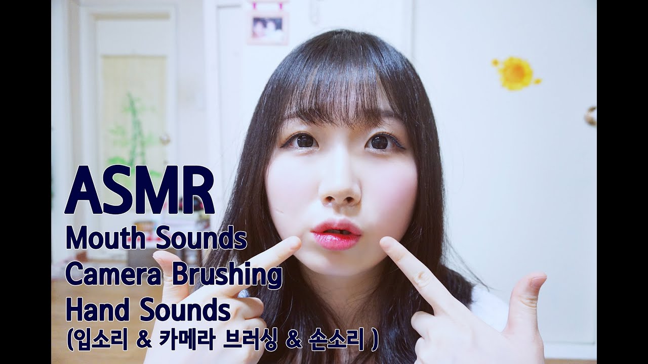 [한국어 ASMR , ASMR Korean] Mouth Sounds / Camera Brushing / Hand Sounds ...