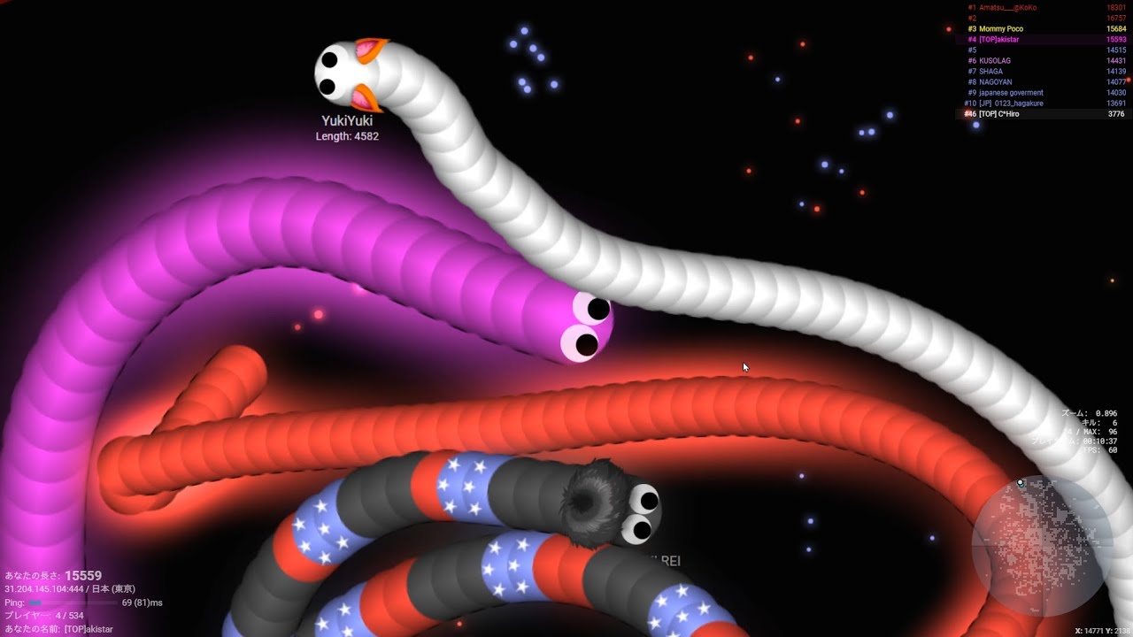 【Slither.io】C*Hiro × akister キル集【スリザリオ】 - YouTube