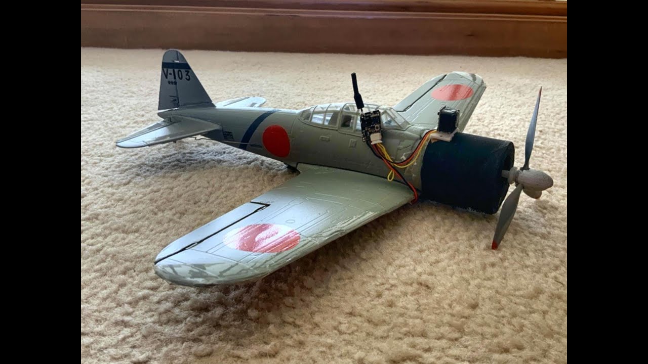 EACHINE BRICKED A6M2 MODEL 21 ZERO-SEN FPV AND TRIPLE PROP FLIGHT TEST ...