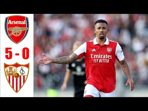 Arsenal vs Sevilla 5-0 Extended Highlights & All Goals 2022 HD