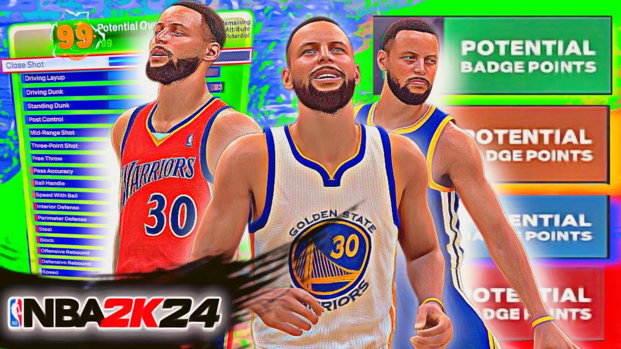 New Stephen curry build is a offensive god on NBA 2k24…96+three 90 ...