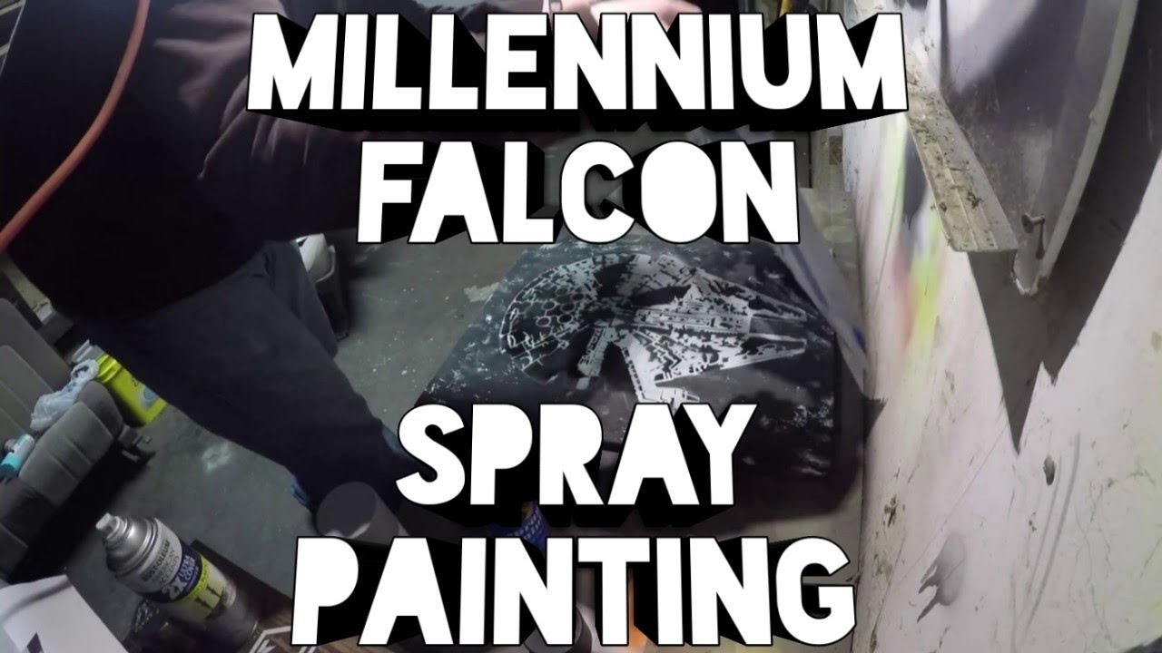 Millennium Falcon Spray Painting - YouTube