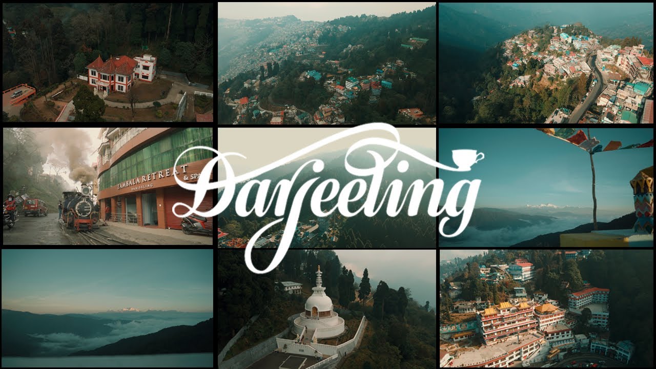 darjeeling drone view 2021 | ghoom monastery | Peace Pagoda| place to ...