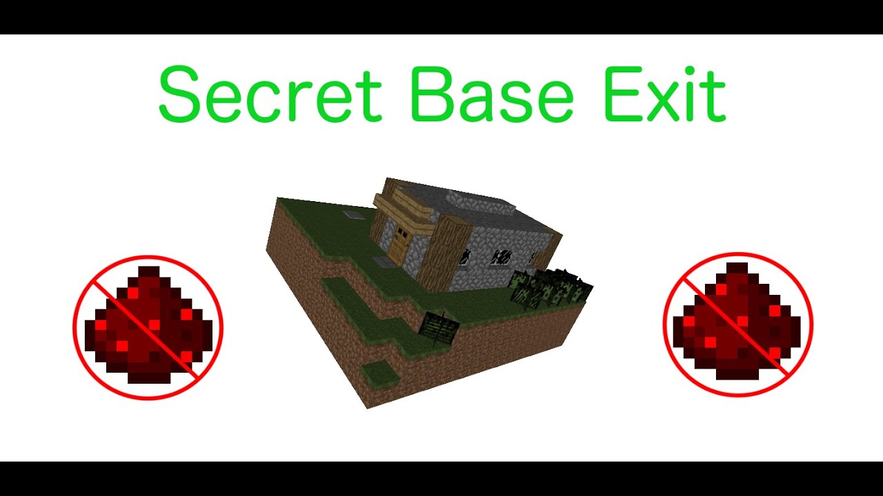 Minecraft - Secret Base Exit (No Redstone!) [HD/EN] - YouTube