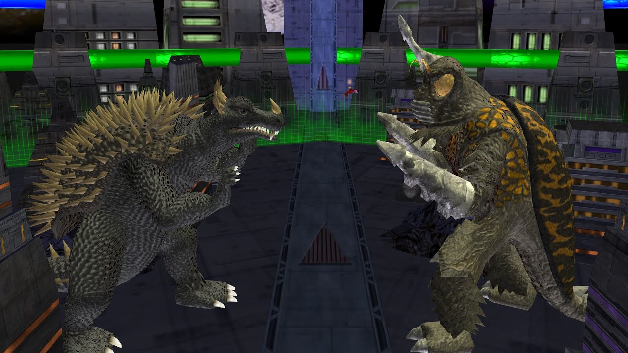 Godzilla Destroy All Monsters Melee: Anguirus VS Megalon (Hard) [GCN ...