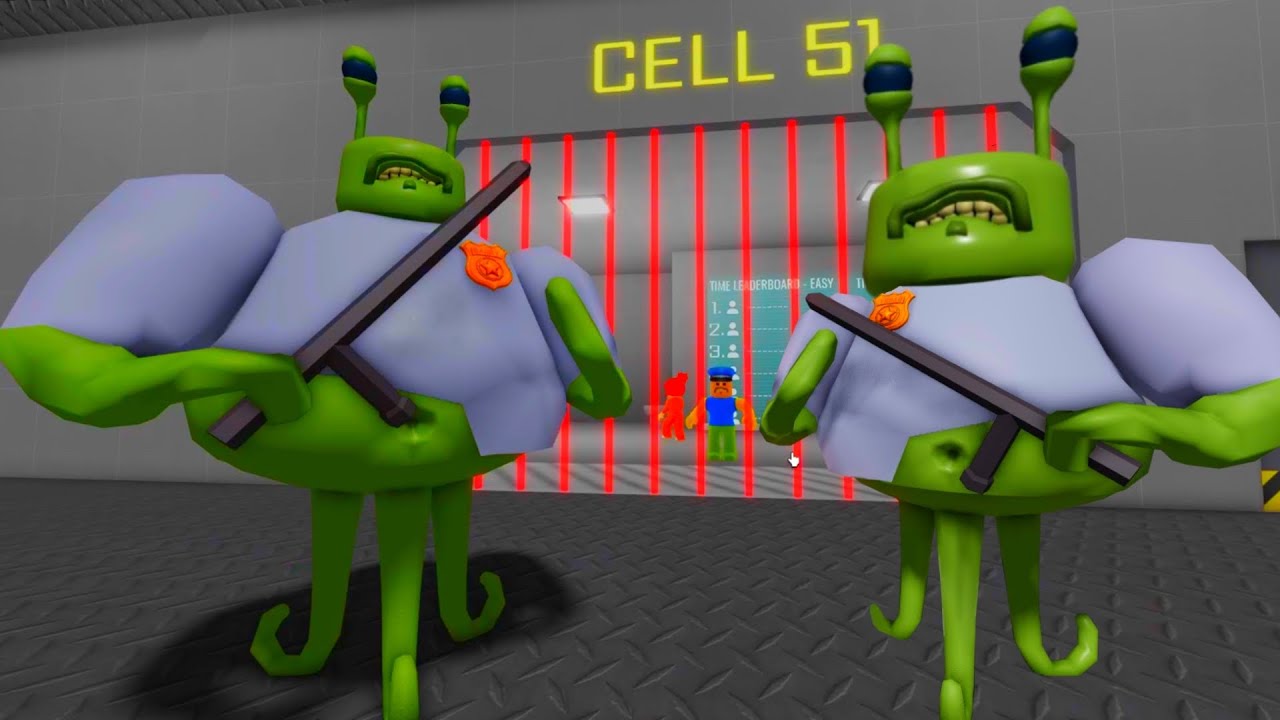 Alien BARRY'S PRISON RUN! HARD MODE! Walkthrough FULL GAME #Roblox ...