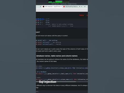 SQL injection in a login page | manual SQL injection #cybersecurity # ...