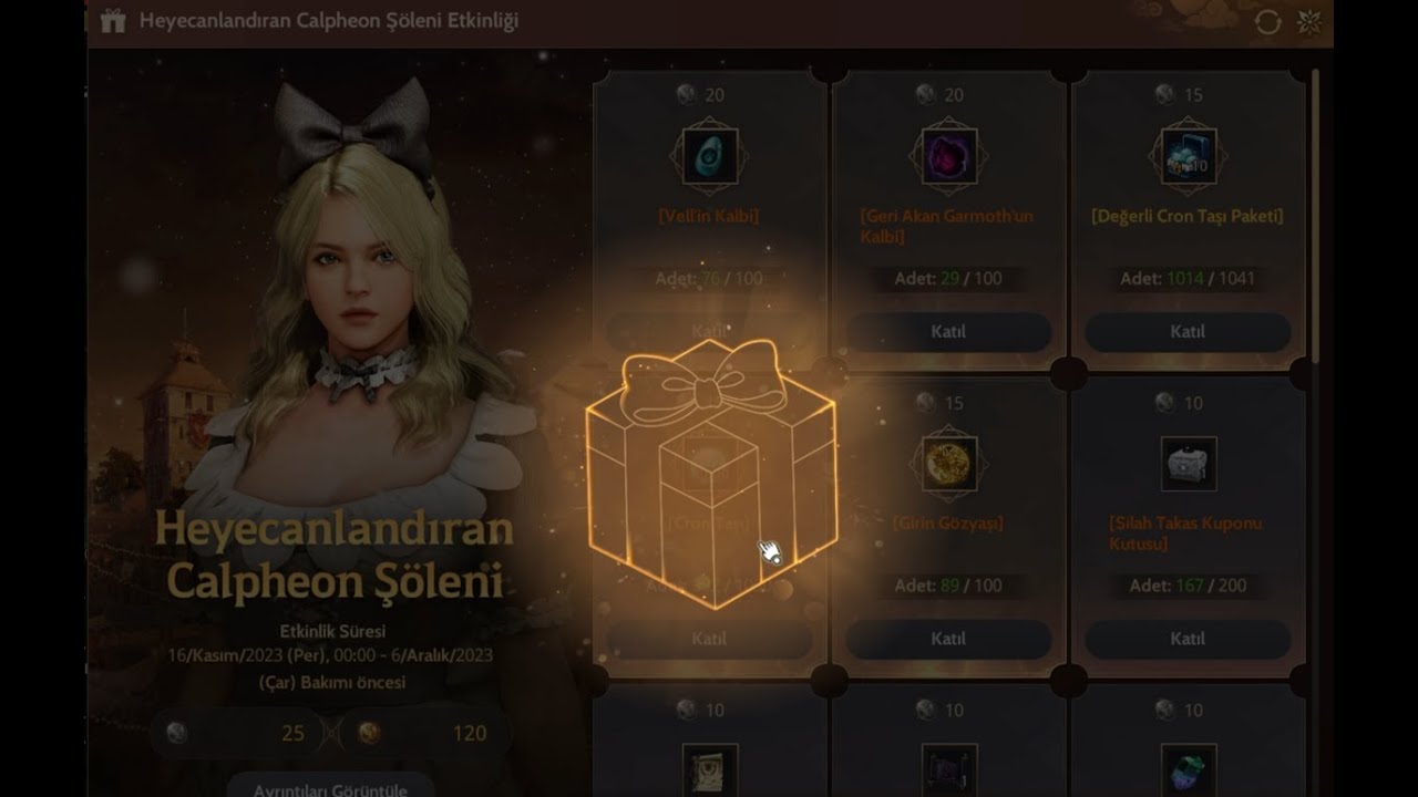 BDO 2023 Calpheon Şöleni Etkinlik Ödülleri - YouTube