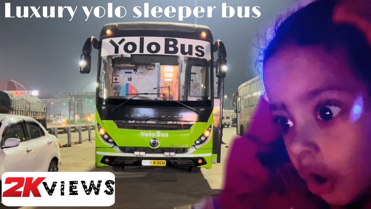 Road trip vibes! 😍 Delhi to Lucknow on Yolo Bus' sleeper bus 🚌 - YouTube