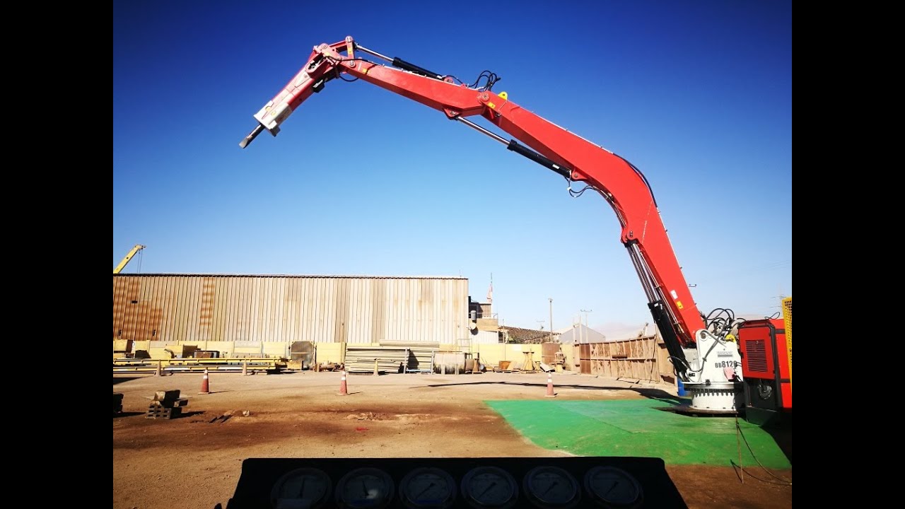 Prueba hidrodinámica a Pedestal Pica Roca Sandvik BB 8120 - YouTube