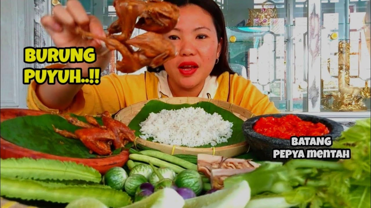 MENU SUNDA - PUYUH GORENG + SAMBEL BAWANG + LALAPAN MENTAH - YouTube