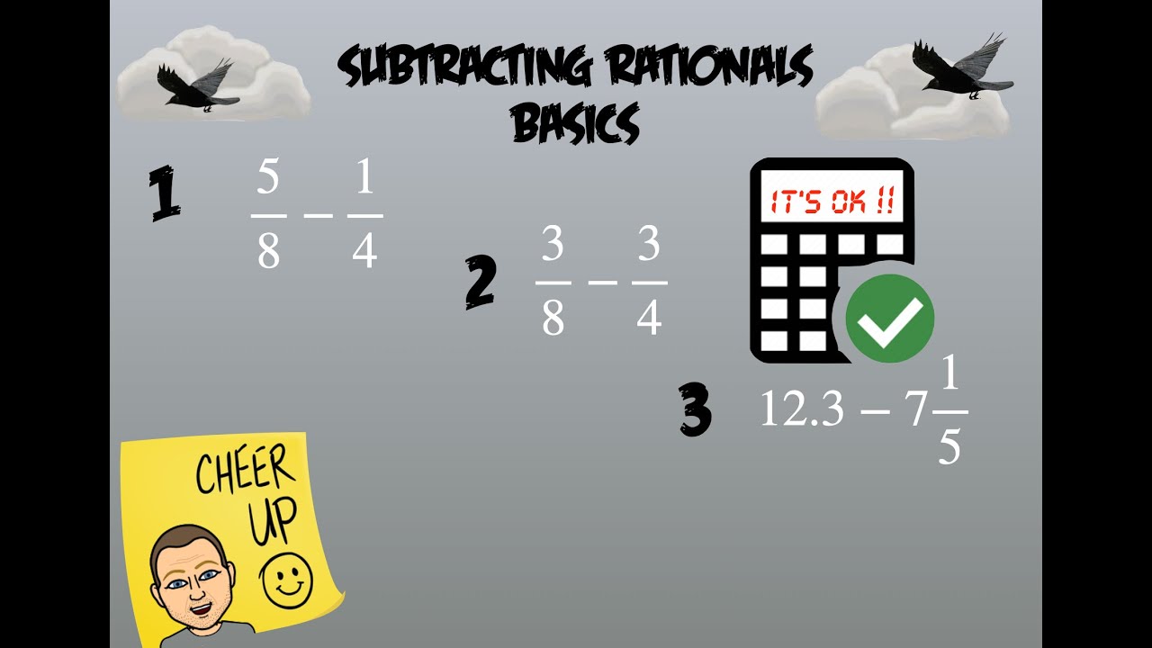 Subtracting Rational Numbers - YouTube