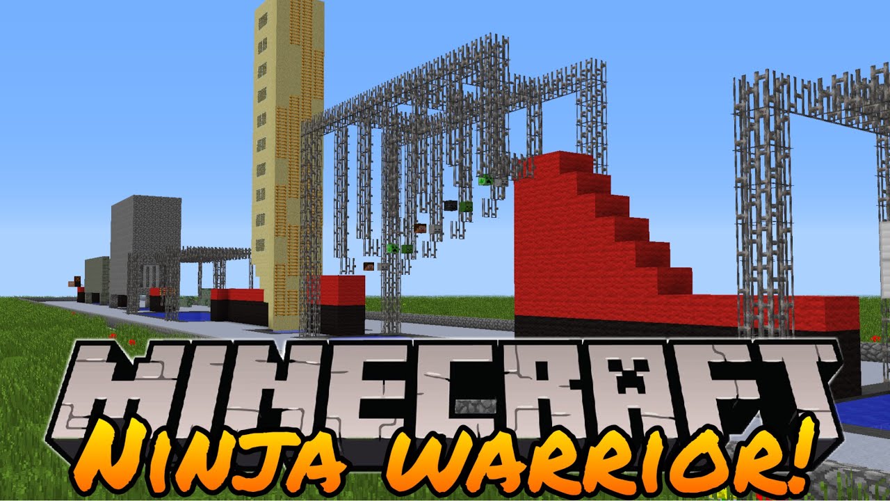 Minecraft Ninja Warrior Parkour Unique Obstacle Course W Lewis