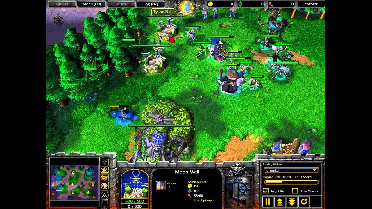 WarCraft 3 - Rain (UD) vs Nicker (NE) on Echo Isle - WC028 - Part1 ...