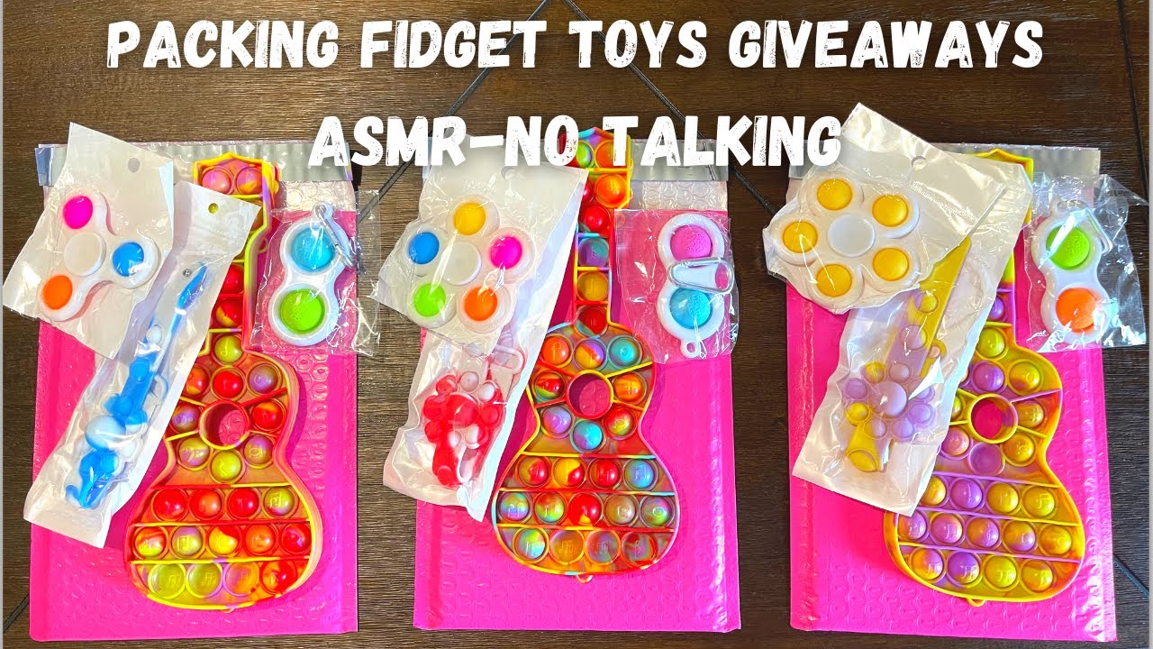 ASMR/Packing Fidget Toy Giveaways! No Talking - YouTube