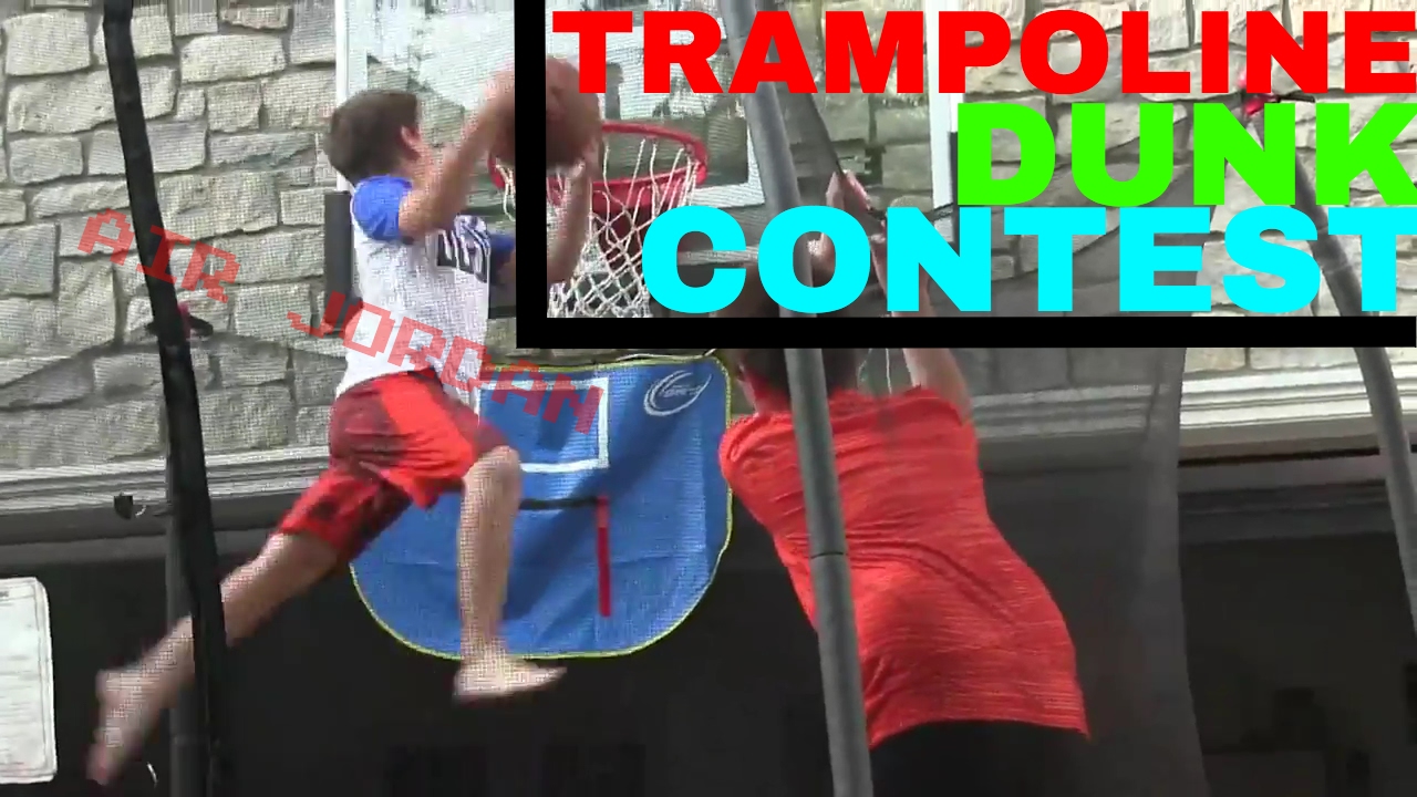 NBA TIME- Trampoline Dunk Contest - YouTube
