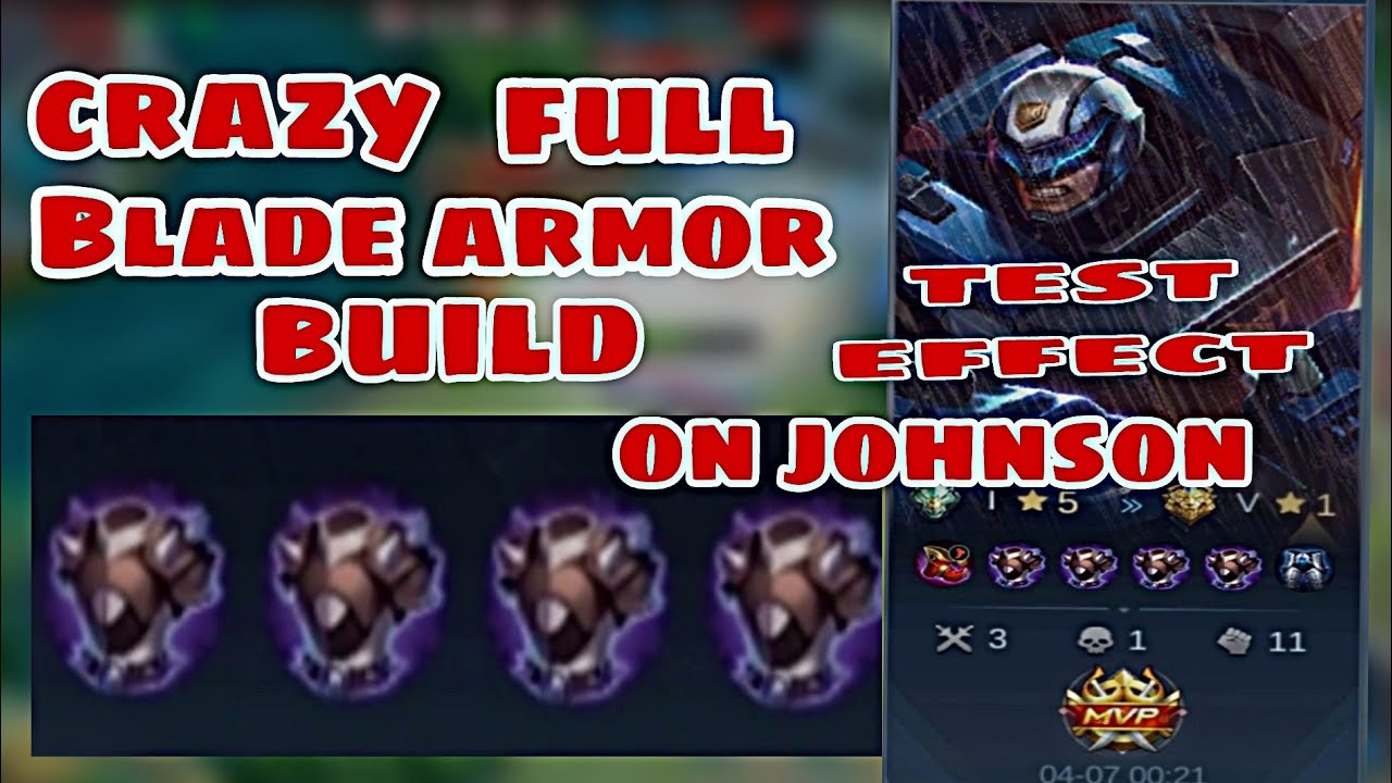 JOHNSON USED BLADE ARMOR BUILD ONLY /BEST TANK EMBLEM SET 2022/ MVP ...