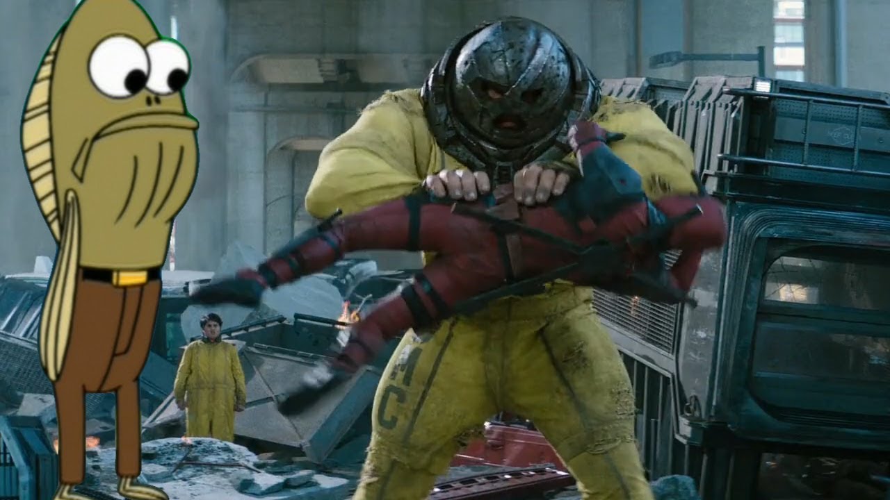 Deadpool 2 kills with Spongebob's "My Leg!" sound effect - YouTube