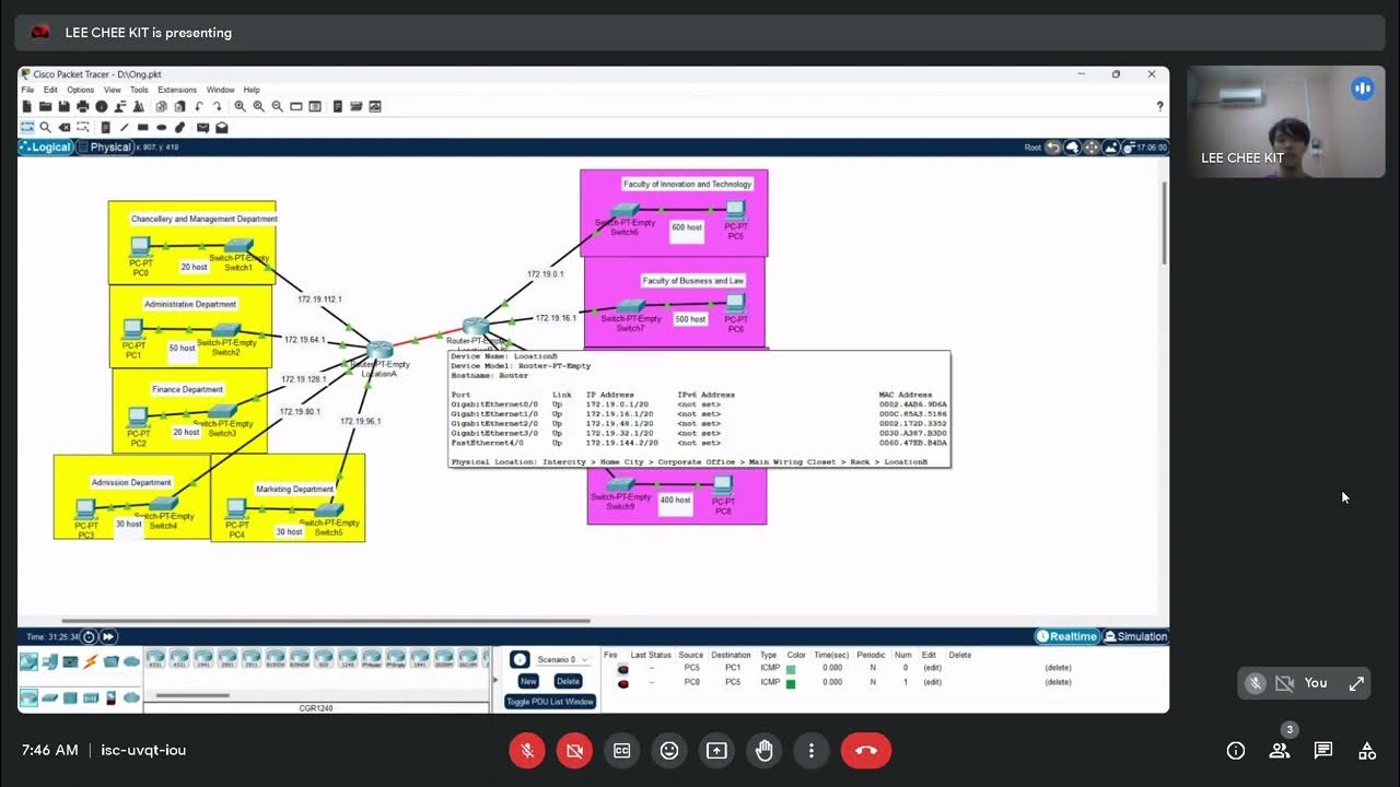 AACS2034 Fundamentals of Computer Network Assignment - Lee Chee Kit ...