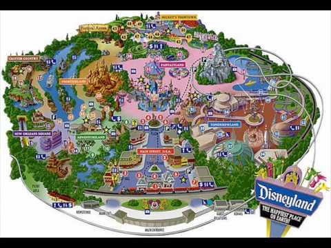 Disneyland Interactive Map ------ Click On A Land - YouTube