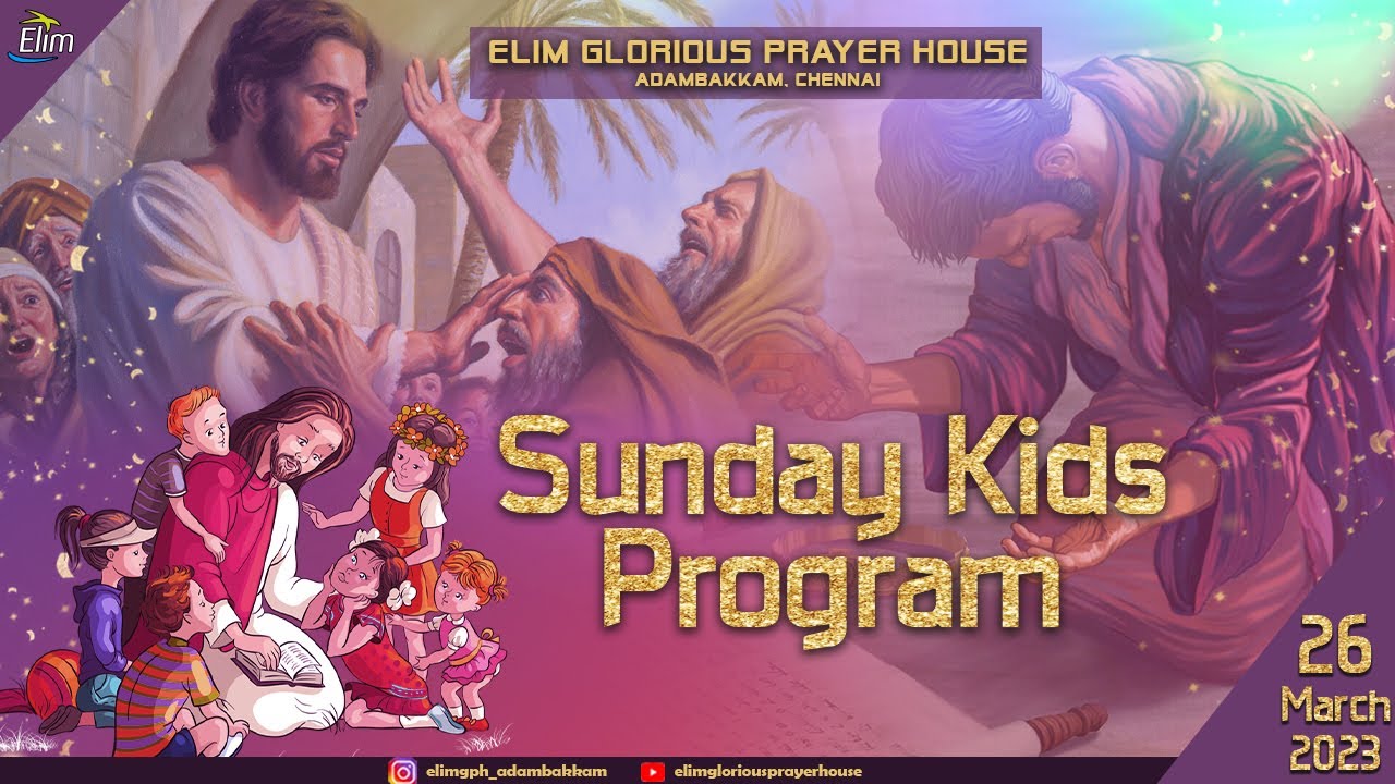 Sunday Kids Program || 26 - MARCH - 2023 || Online Sunday Class - YouTube