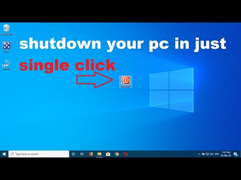 shutdown computer in just single click, trick shortcut - YouTube