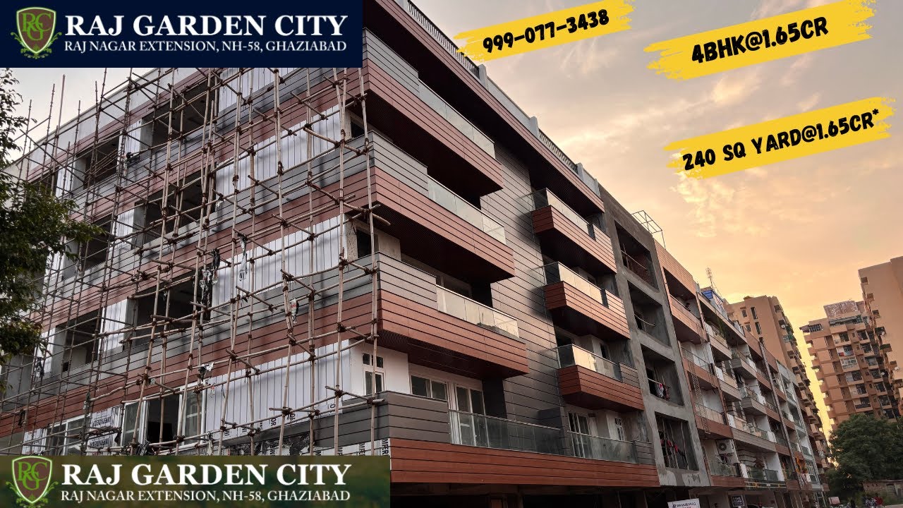 राज गार्डन सिटी राजनगर एक्सटेंशन गाजियाबाद | 4BHK Low-Rise Furnished ...