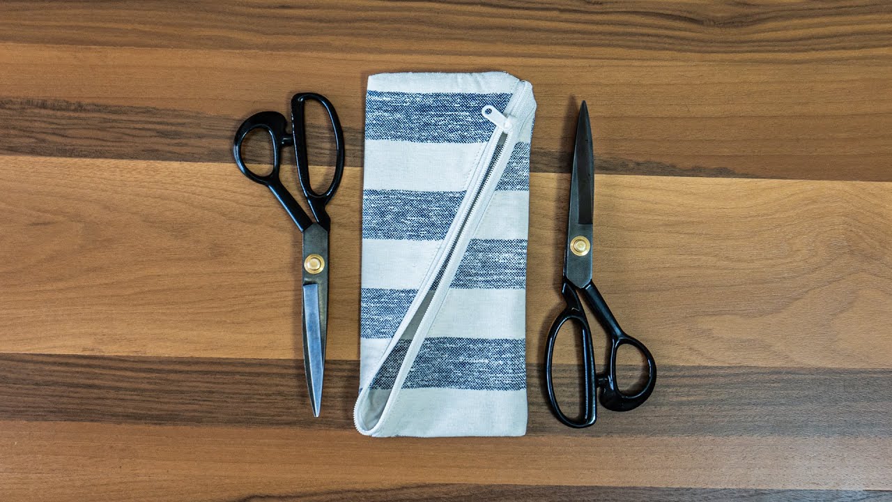 SCISSORS POUCH sewing tutorial! - YouTube
