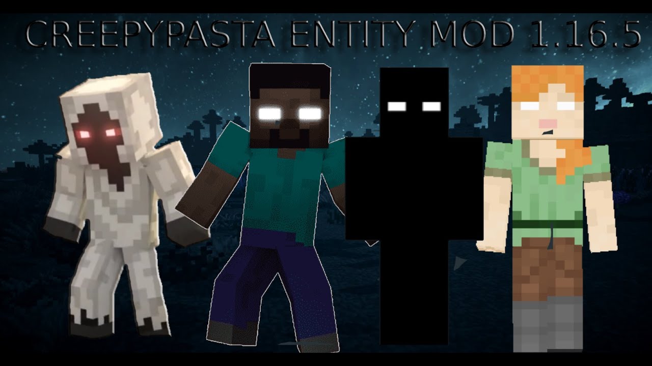 ENTIDADES MALIGNAS EN MINECRAFT !! | CREEPYPASTA ENTITY MOD 1.16.5 😱😱 ...