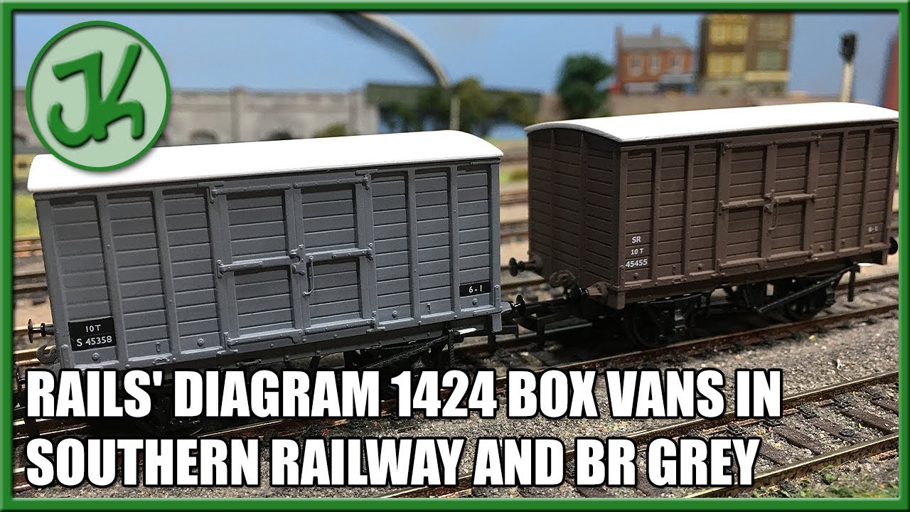 Rails' Diagram 1424 Box Vans in Southern Railway and BR Grey Liveries ...