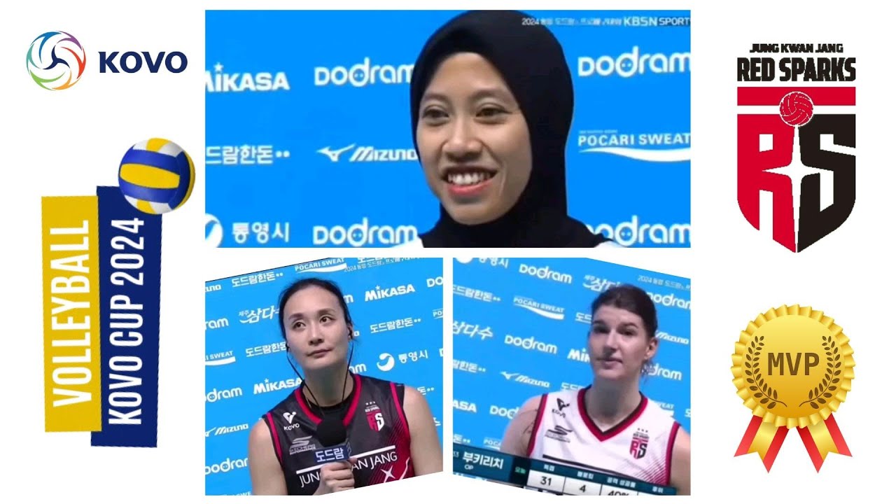 Trio MVP ( Megawati, Vanja, Pyo) Raih MVP di Kovo Cup 2024 - YouTube