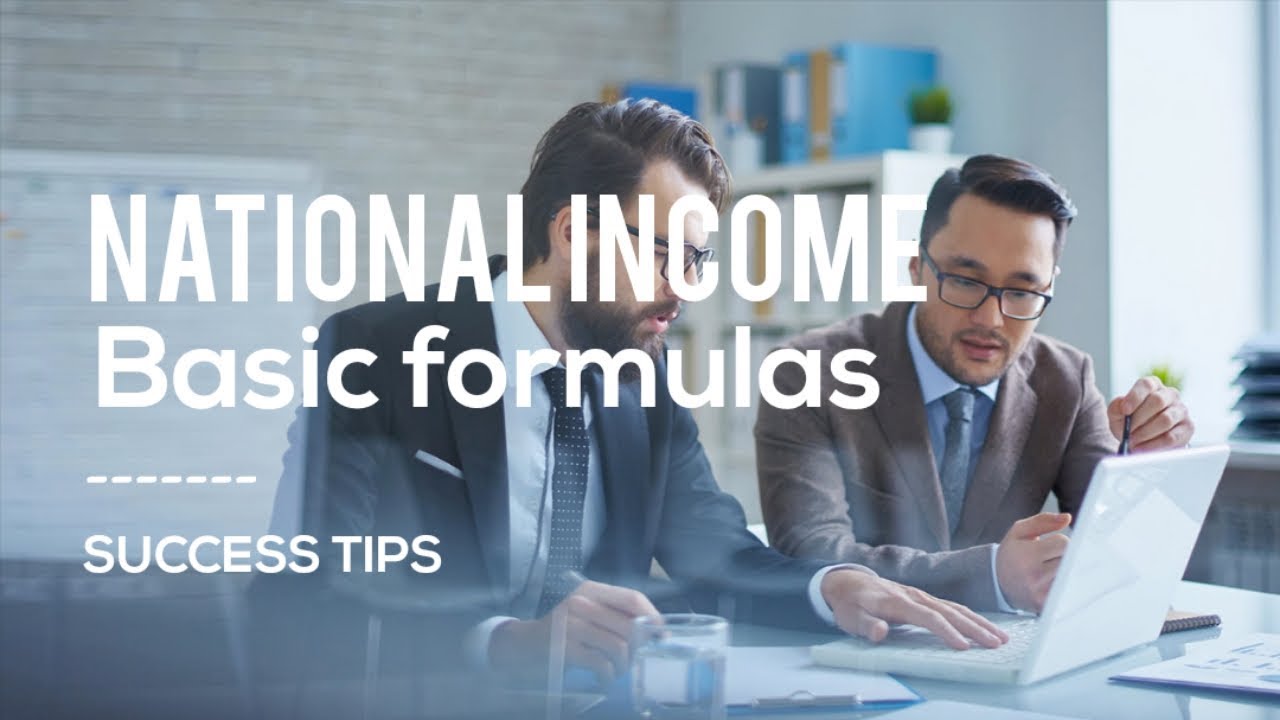 National Income : Basic Formulas - YouTube
